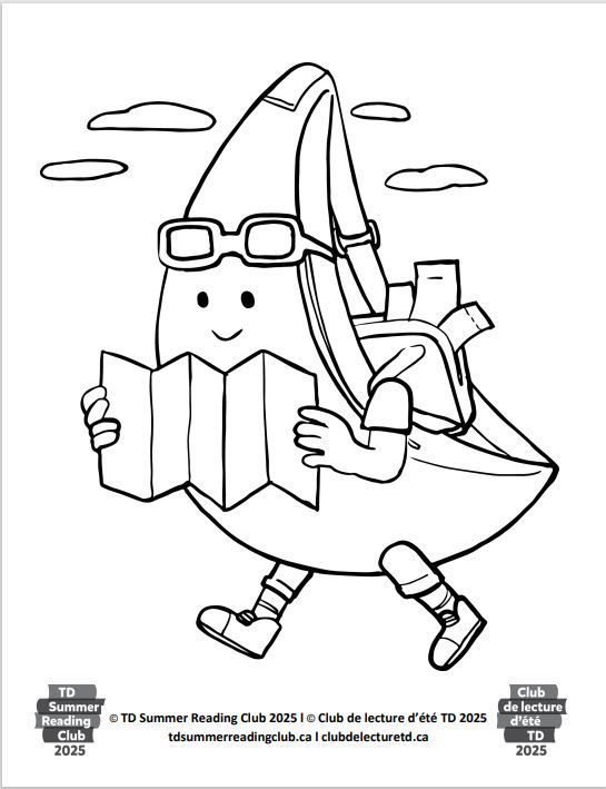 Colouring pages - Staff site - TD Summer Reading Club