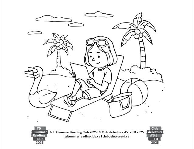 Colouring pages - Staff site - TD Summer Reading Club