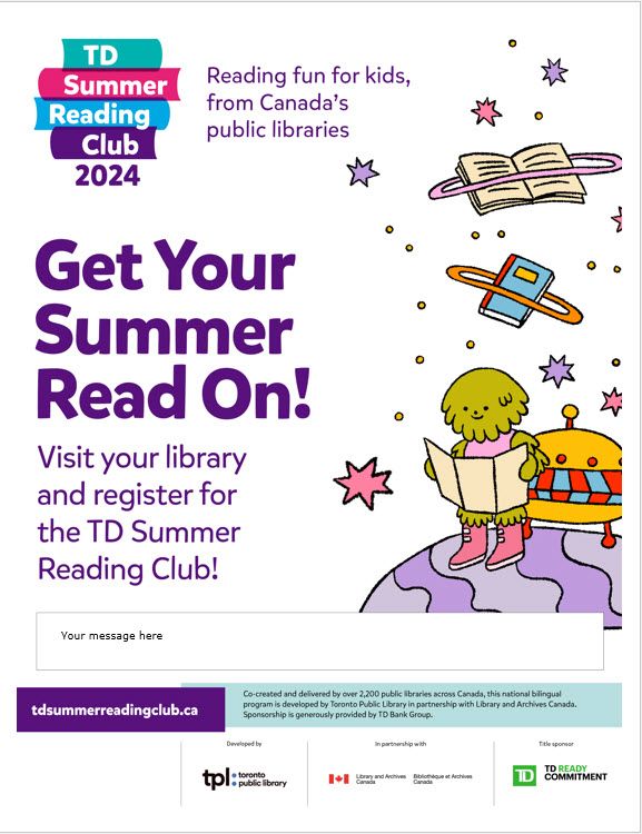 Templates and Guidelines - TD Summer Reading Club